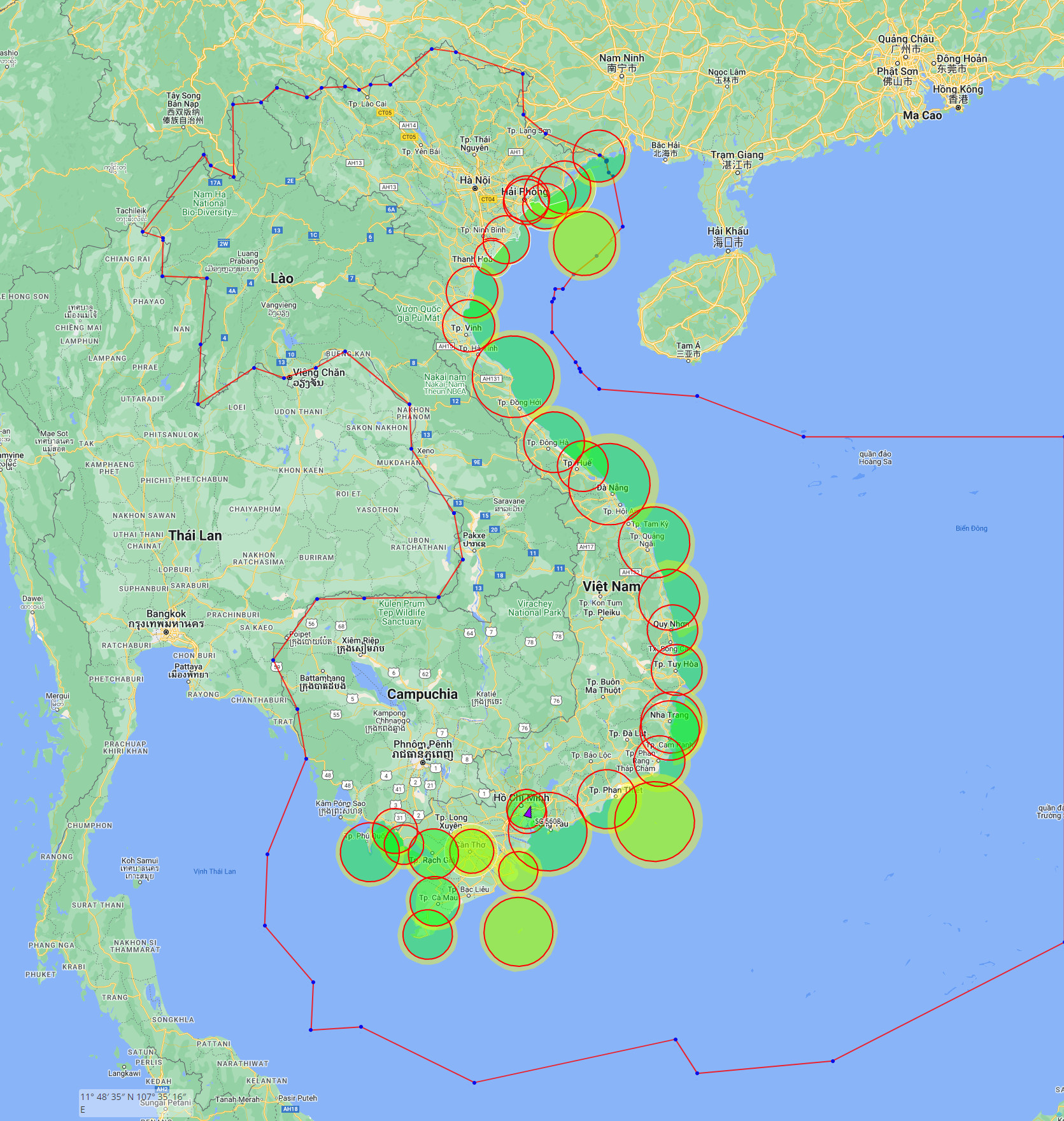 Vishipel - Thông tin hành trình AIS